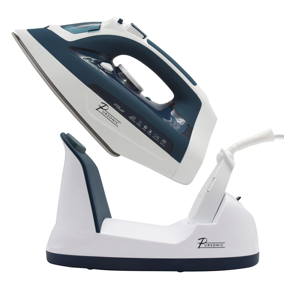 Buy Pursonic Electric Cordless Steam Iron Portable Corded Cordless ...