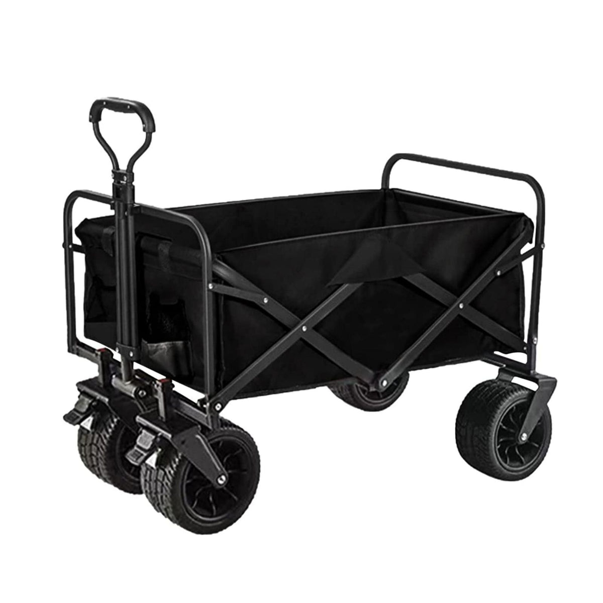 Folding Cart Large Black | During Days - Versatile & Durable Utility Cart