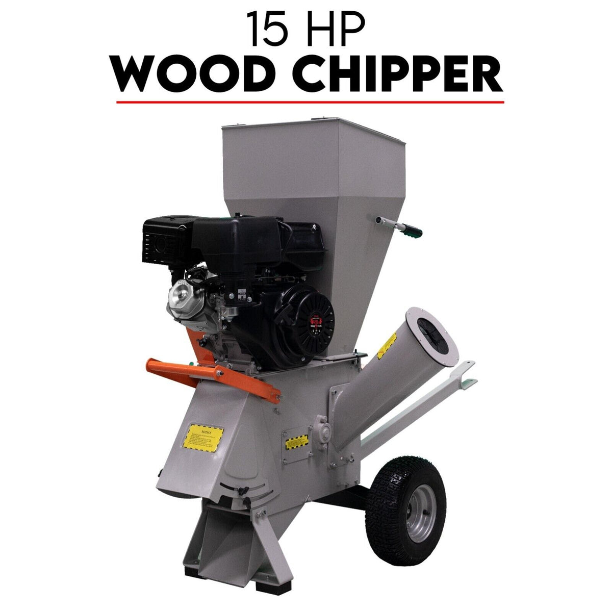 Buy 15HP Engine Wood Chipper Garden Mulcher Shredder Mulch Chip Tree ...