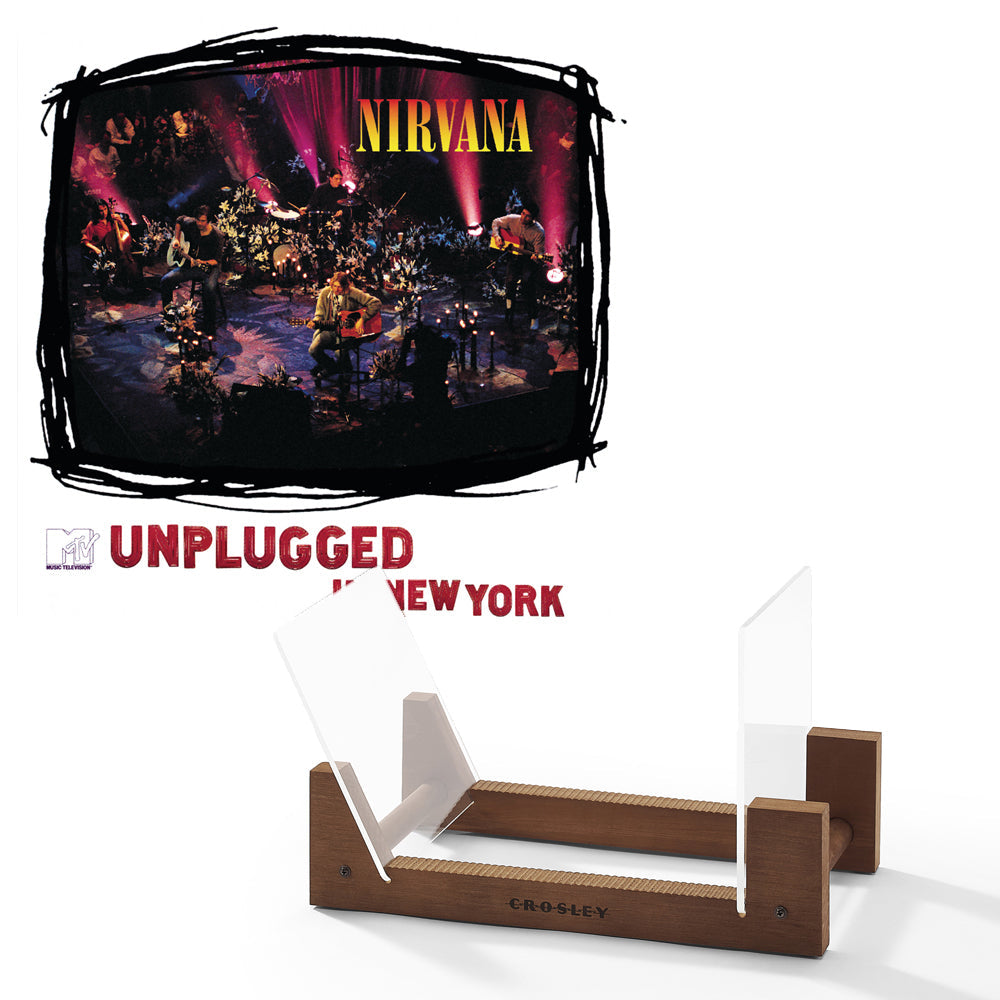Buy Nirvana MTV Unplugged Vinyl Album & Crosley Record Storage Display ...