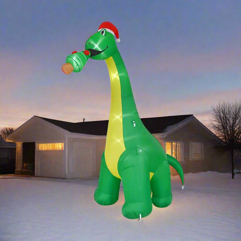Buy Enormous 3m Inflatable Brontosaurus with Glowing LED Features at ...