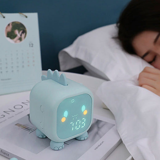 Buy Cute Dinosaur Digital Alarm Clock- Sleep Trainer, Night Light, 6 ...